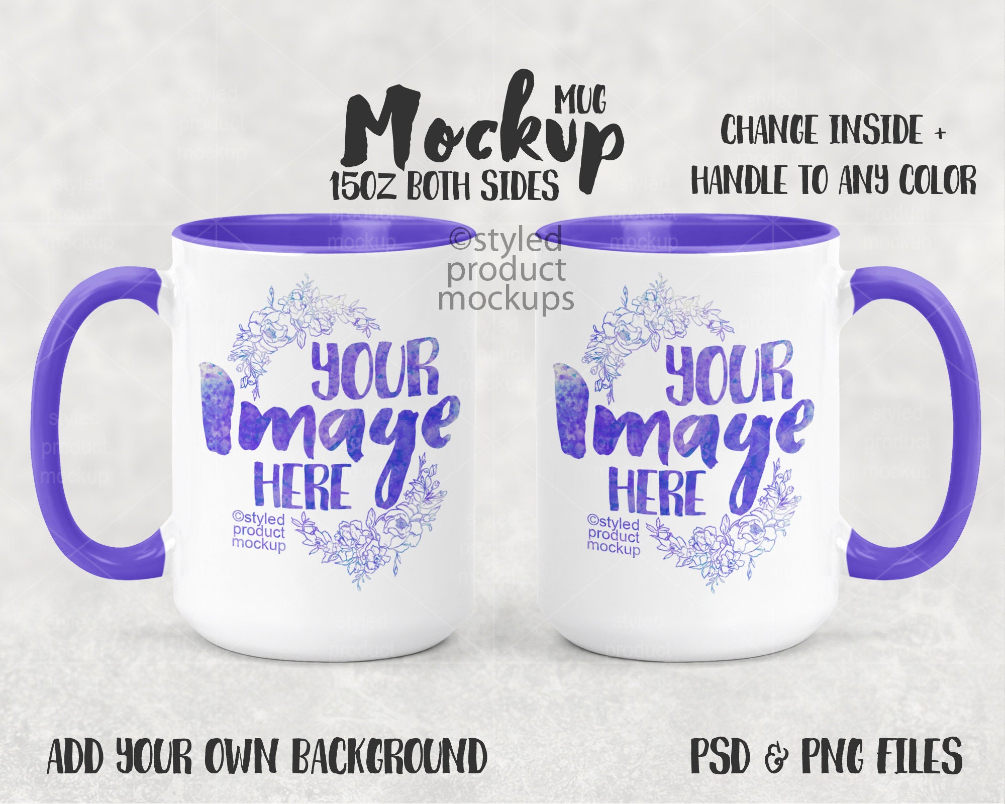 Inside Mug Mockup - Etsy