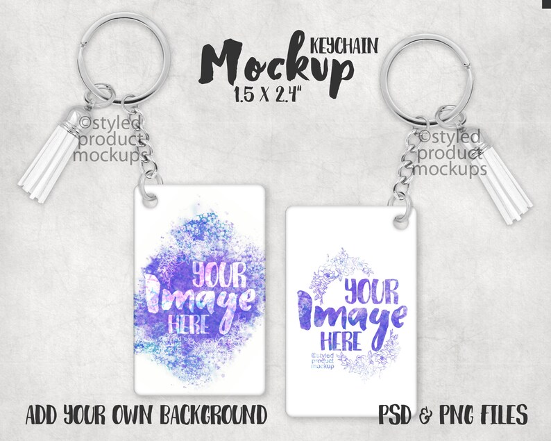 Dye Sublimation Hardboard Keychain With Tassel Mockup Add | Etsy