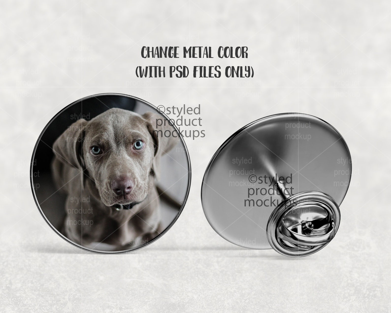 Dye Sublimation Lapel Pin Tie Tac Mockup | Add Your Own Image and ...