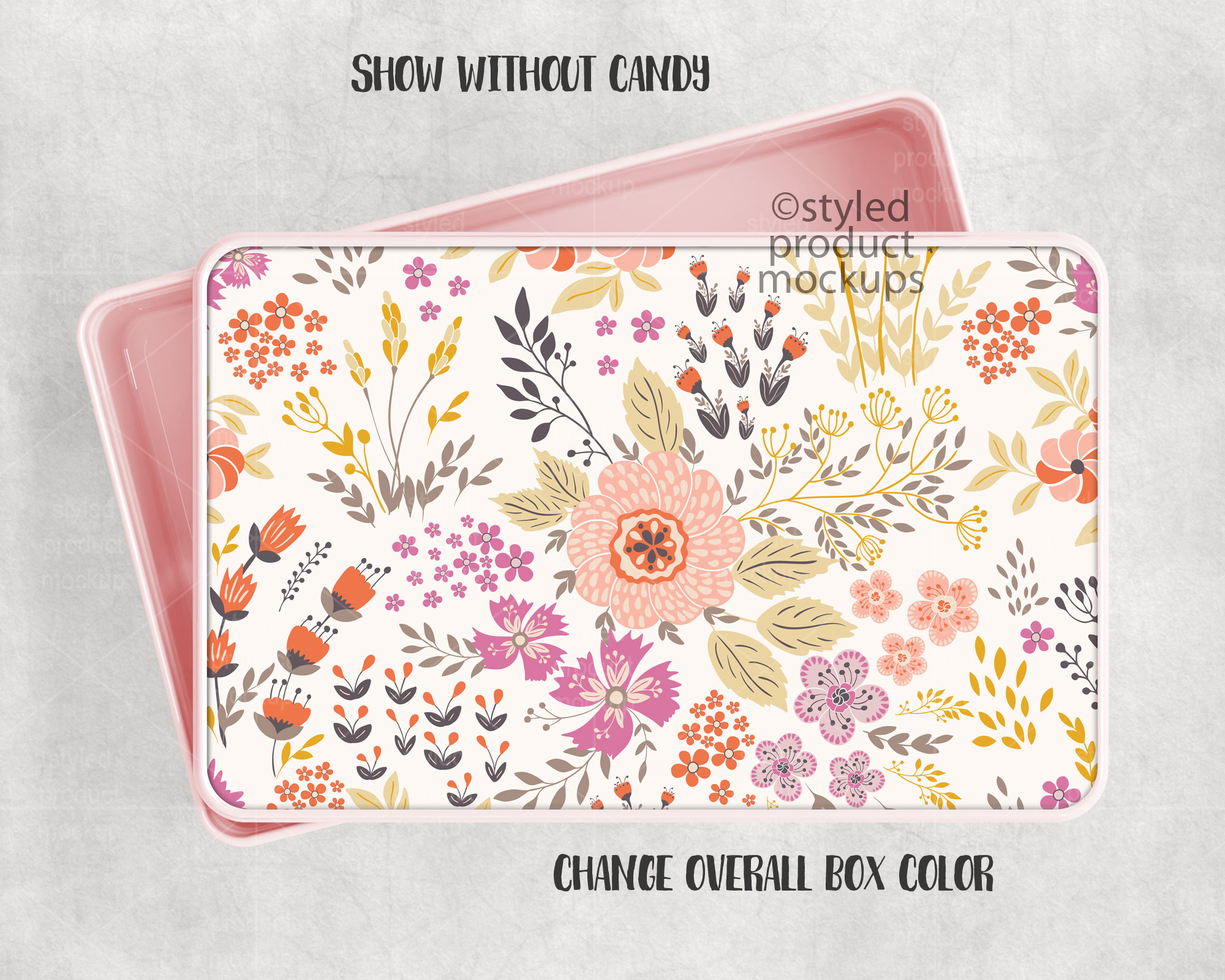 Dye Sublimation Rectangle Metal Tin Box Mockup | Add Your Own Image and ...