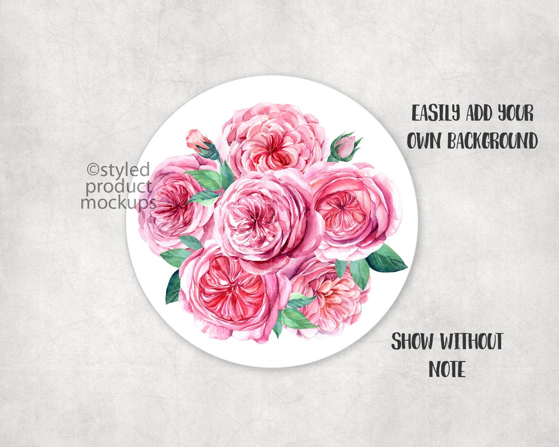 Dye Sublimation Round Hardboard Magnet Mockup Add Your Own - Etsy