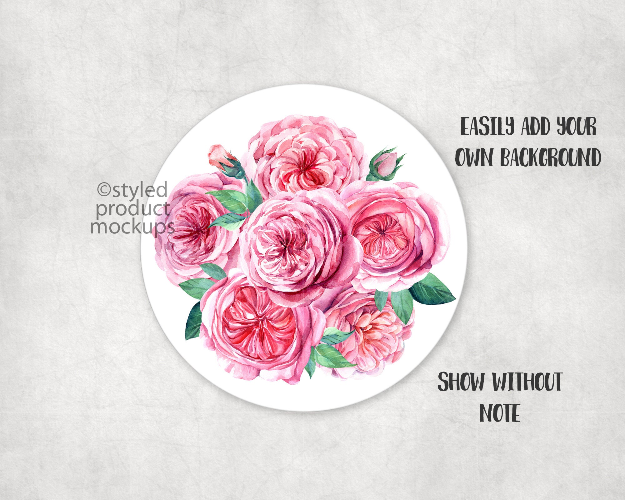 Dye sublimation round hardboard magnet Mockup Add your own | Etsy