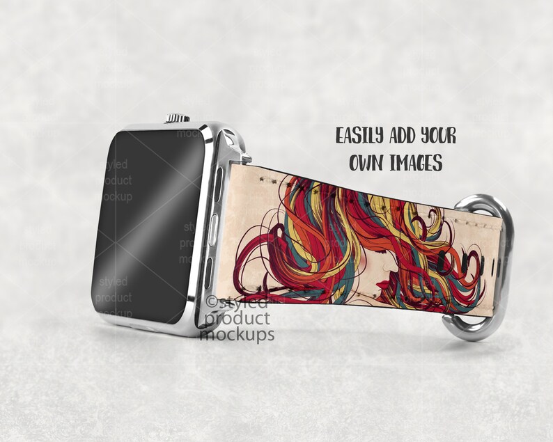 Dye Sublimation Smart Watch Band Mockup Add Your Own Image - Etsy