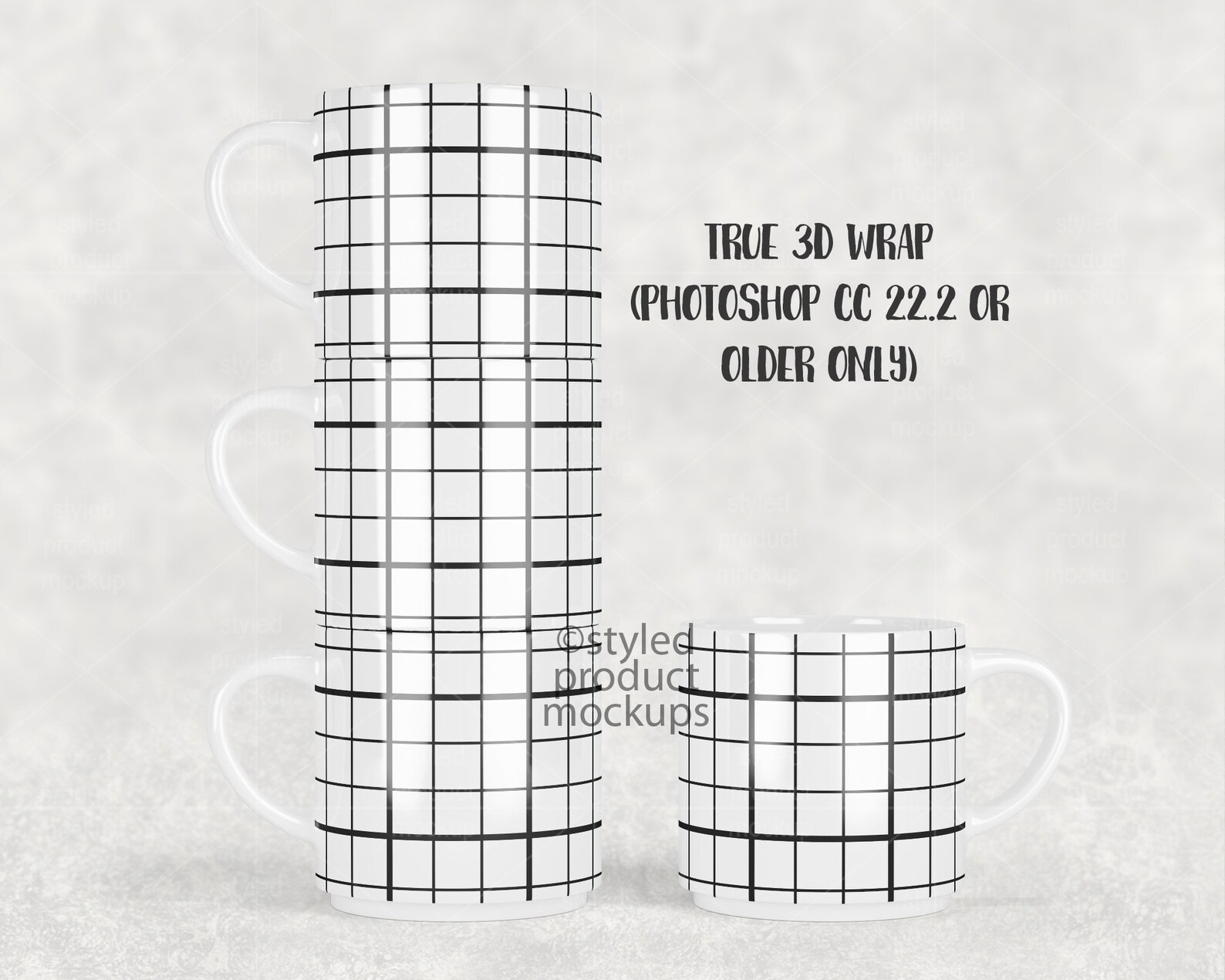 Dye Sublimation 10oz Stackable Mug Mockup Add Your Own Image - Etsy