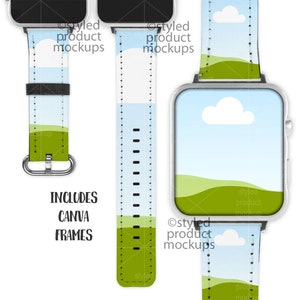 Dye Sublimation Apple Watch Band Mockup | Add Your Own Image and ...