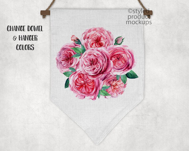 Dye Sublimation Linen Banner Flag Mockup Add Your Own Image - Etsy