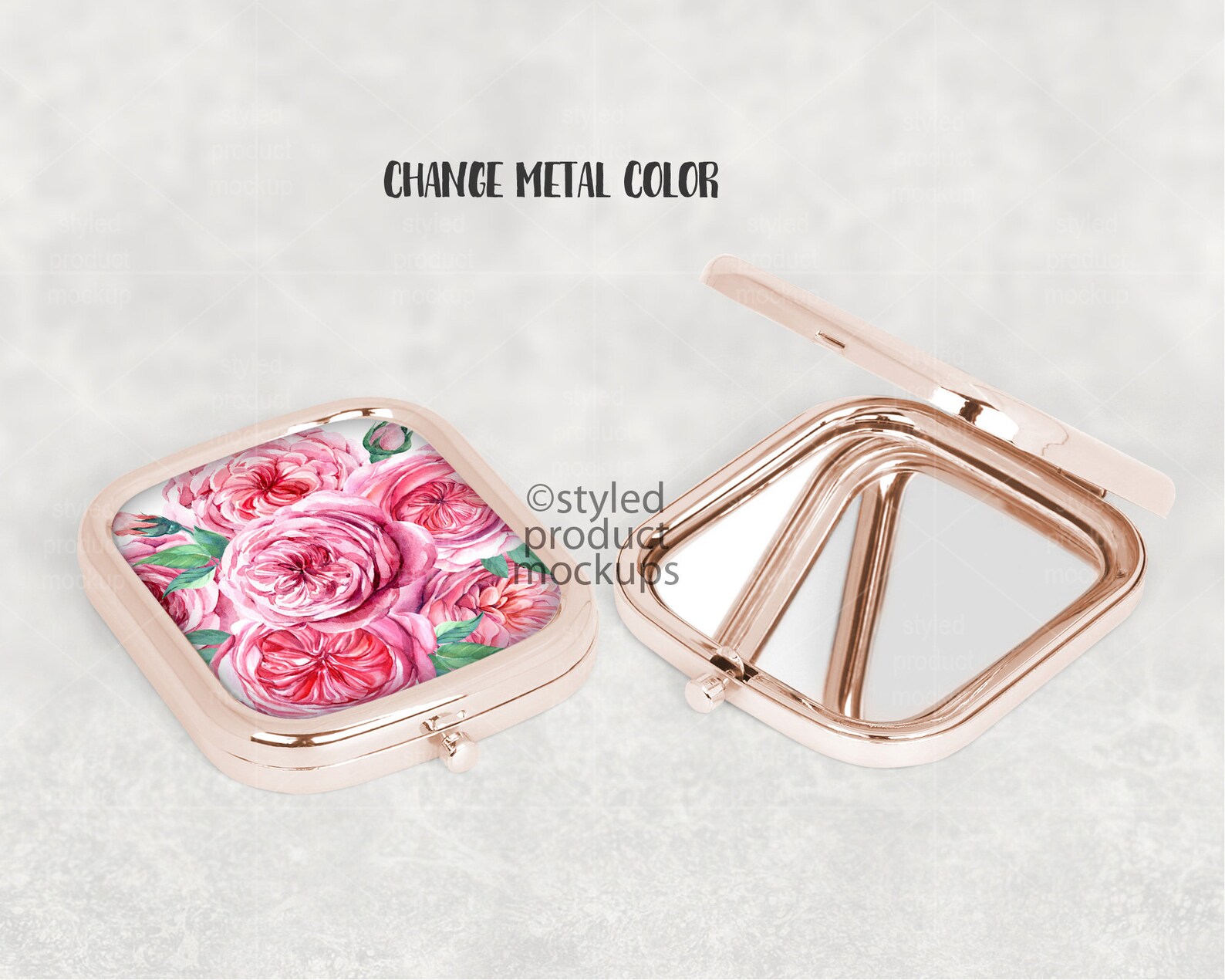 Dye Sublimation Rectangle Compact Mirror Mockup Add Your Own - Etsy