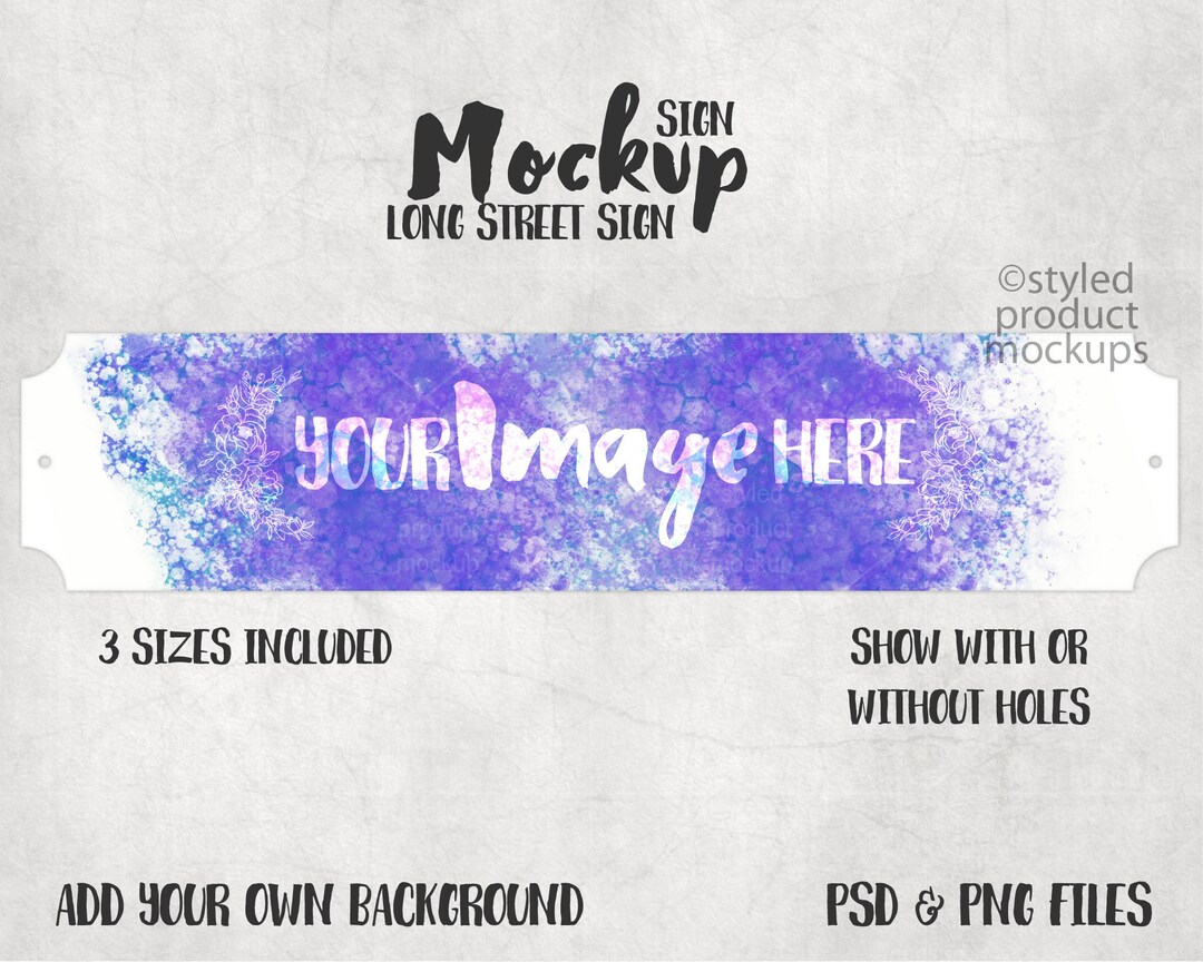 Dye Sublimation Station House Street Sign Mockup | Add Your Own Image ...