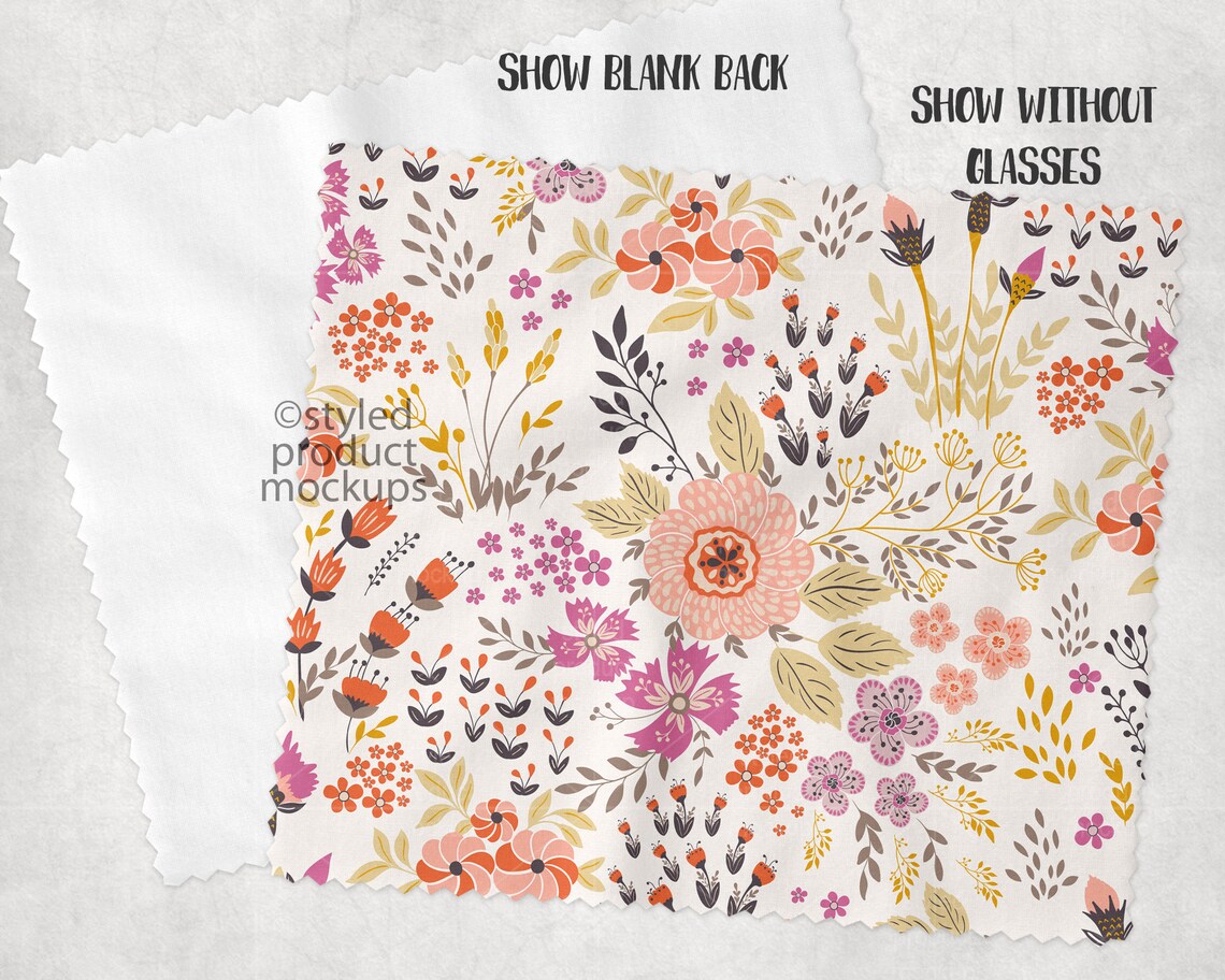 Dye Sublimation Eyeglass Cleaner Mockup Add Your Own Image - Etsy