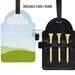 Dye Sublimation Golf Tee Holder Tag Mockup | Add Your Own Image and ...