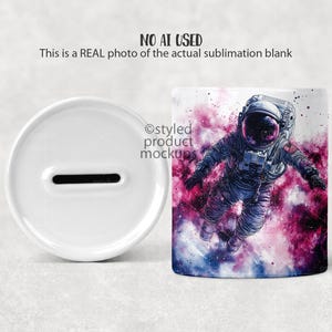 Dye Sublimation Ceramic Coin Bank Mockup | Add Your Own Image and ...