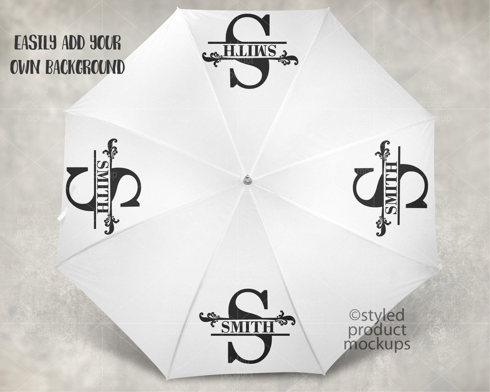 Dye Sublimation Umbrella Mockup | Add Your Own Image and Background ...