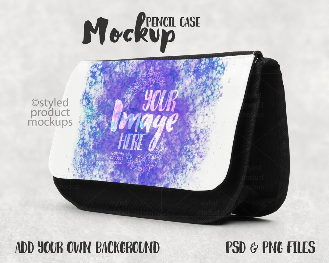 Dye Sublimation Fabric Pencil Case Pouch Mockup | Add Your Own Image ...