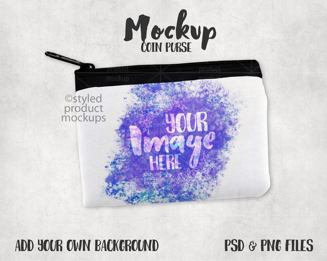 Dye Sublimation Small Coin Pouch Mockup | Add Your Own Image and ...
