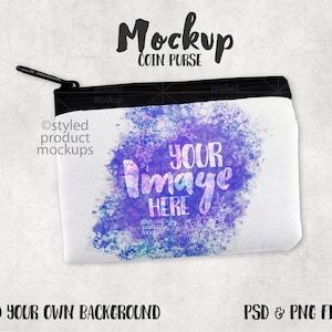 Dye Sublimation Small Coin Pouch Mockup | Add Your Own Image and ...