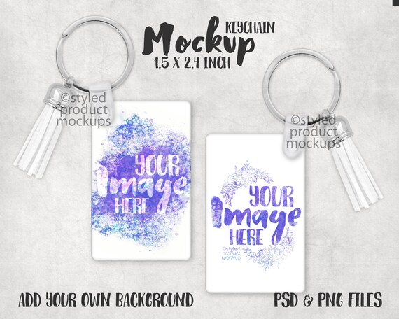 Dye Sublimation Hardboard Keychain With Tassel Mockup Add | Etsy