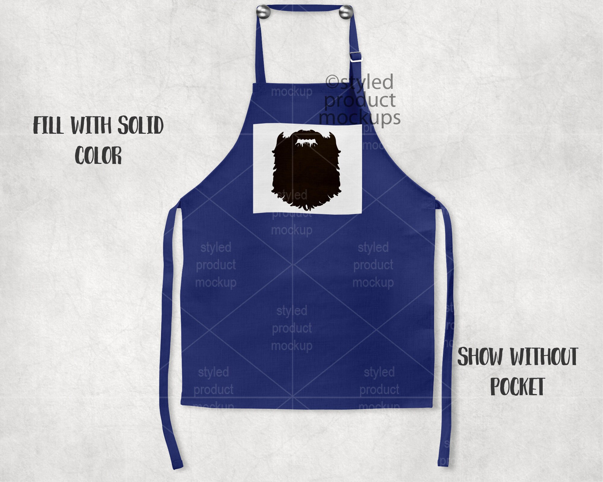 Dye Sublimation Adult Apron Mockup | Add Your Own Image and Background ...