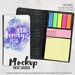 Dye Sublimation Sticky Note Holder Wallet Case Mockup | Add Your Own ...
