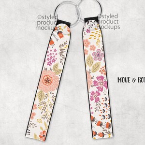 Dye Sublimation Fabric Key Fob Mockup Add Your Own Image and - Etsy