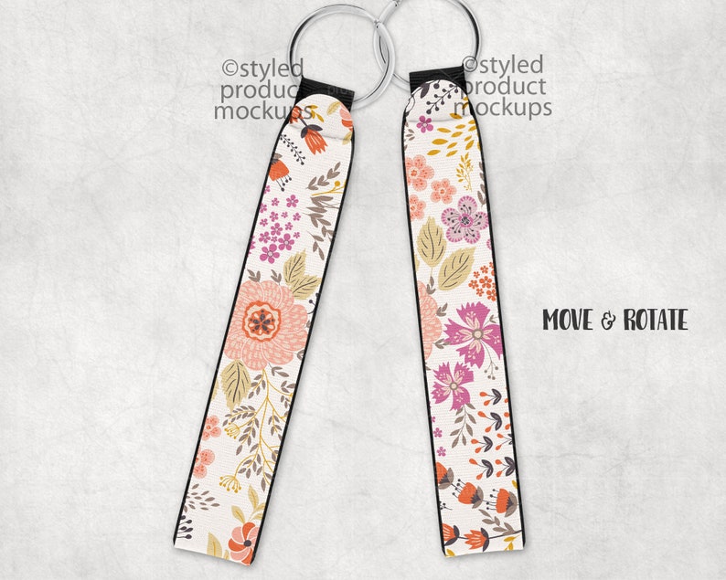 Dye Sublimation Fabric Key Fob Mockup Add Your Own Image and - Etsy