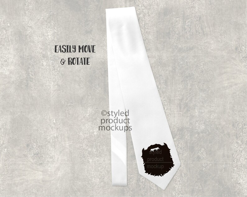 Dye Sublimation Neck Tie Mockup | Add Your Own Image and Background ...