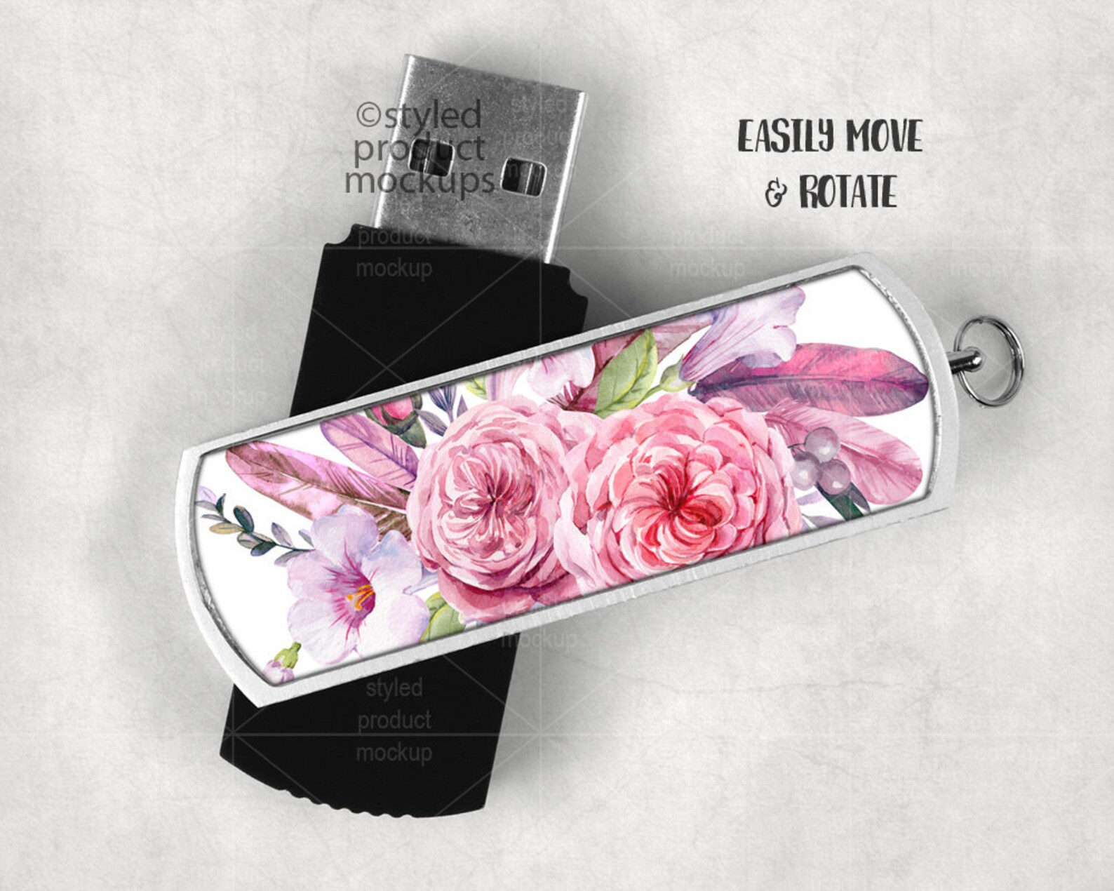 Sublimation USB Flash Drive Mockup Template Add Your Own - Etsy