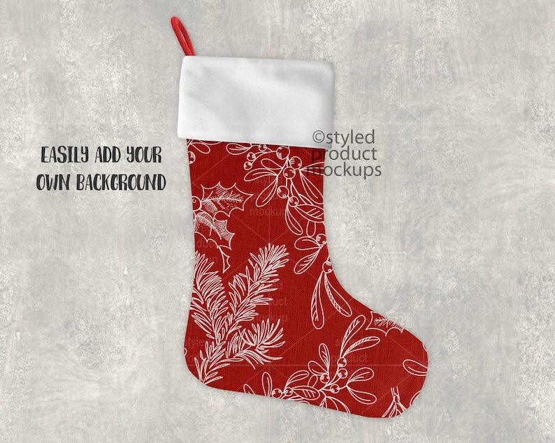 Dye Sublimation Christmas Stocking With Linen Bottom and Solid - Etsy