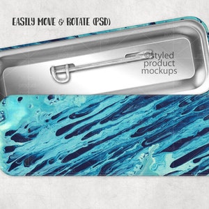 Rectangle 25 X 70 Mm Pin Back Button Mockup Add Your Own Image and ...