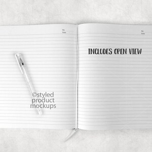Dye Sublimation Large Fabric Notebook Template Mockup | Add Your Own ...
