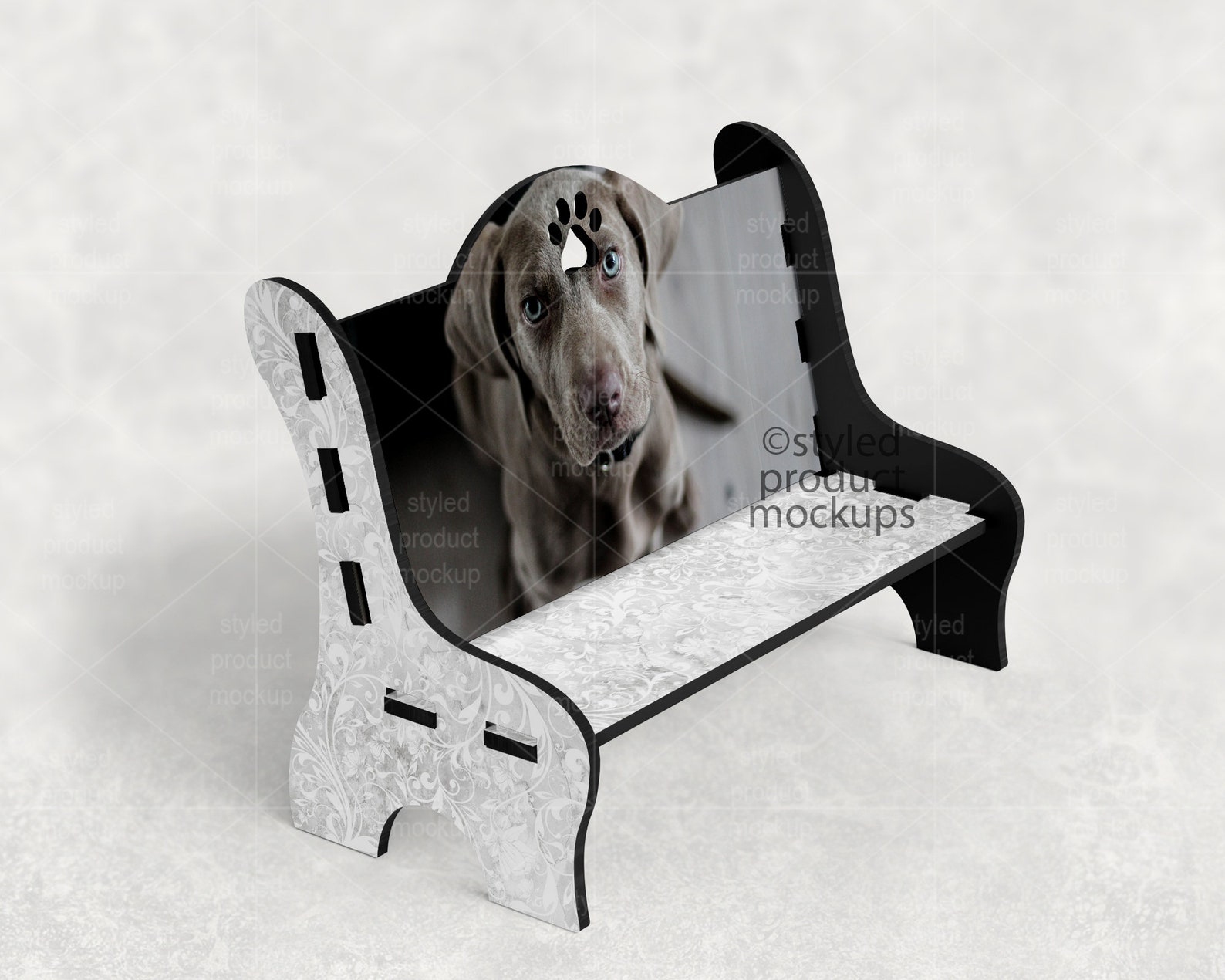 Dye Sublimation MDF Memorial Mini Bench Mockup Add Your Own - Etsy