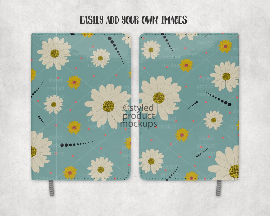 Dye Sublimation Leather Notebook Journal Mockup | Add Your Own Image ...