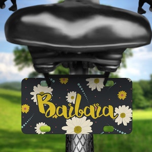 Bicycle License Plate Mockup Template | Add Your Own Background | Dye ...