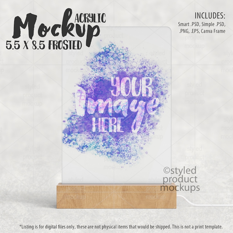 Acrylic Panel With Base - Etsy UK