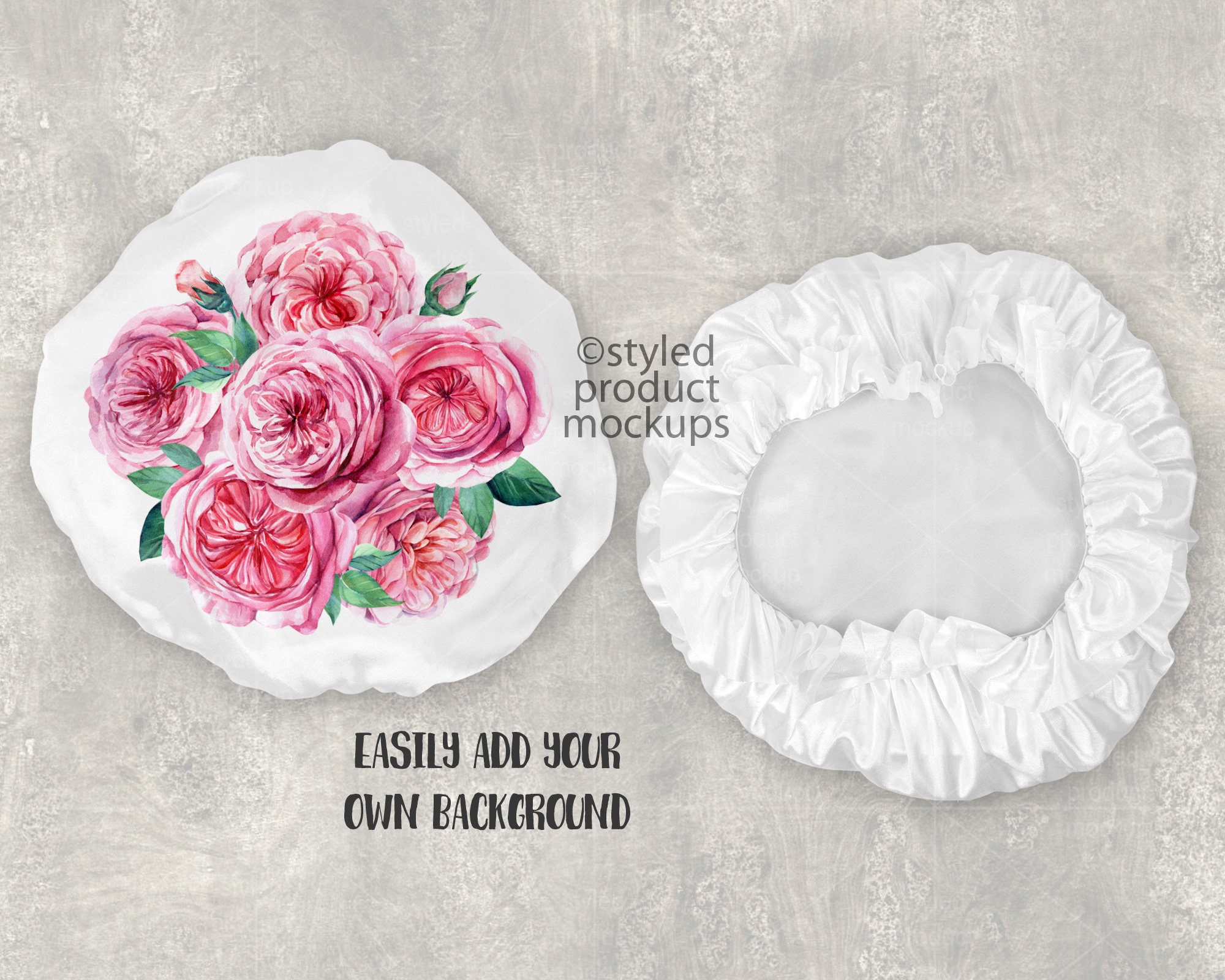 Dye Sublimation Hair Bonnet Mockup Add Your Own Image and | Etsy