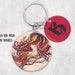 Button Keychain With One Large and One Small Button Mockup Add Your Own ...