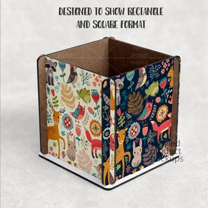 Dye Sublimation MDF Box Mockup | Add Your Own Image and Background - Etsy