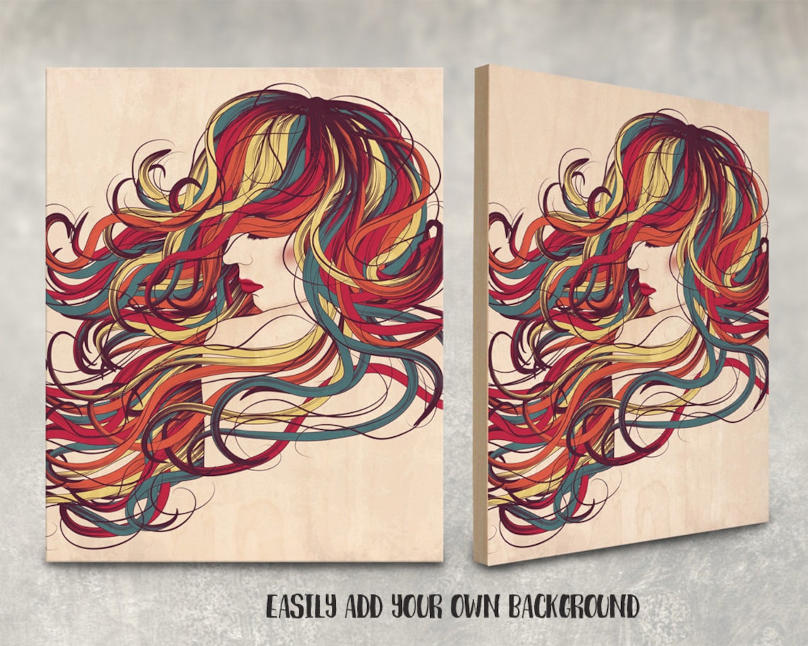 Wood Panel Mockup Template Digital Download Stock | Etsy