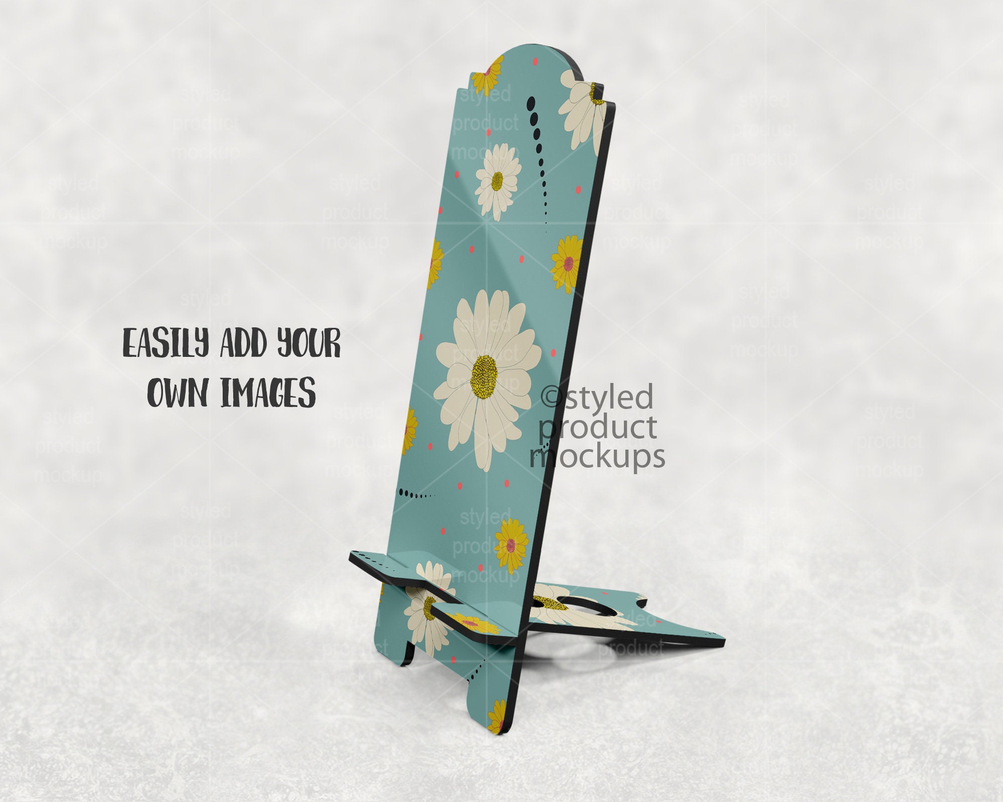 Dye Sublimation Cell Phone Stand Mockup Add Your Own Image - Etsy