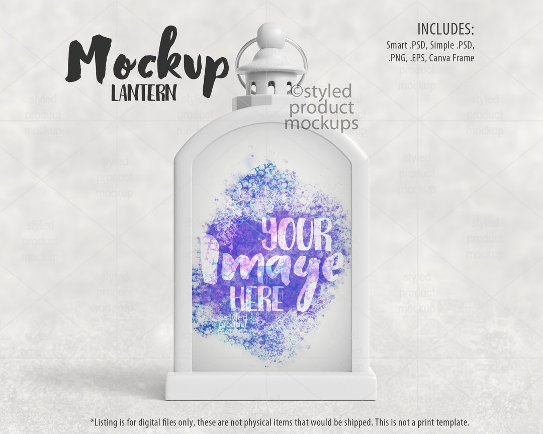 Sublimation Lantern Mockup | Sublimation LED Lantern Mockup | Add Your ...