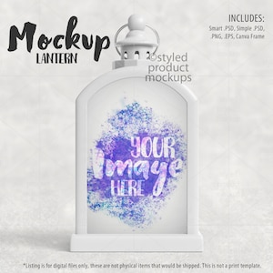 Sublimation Lantern Mockup | Sublimation LED Lantern Mockup | Add Your ...
