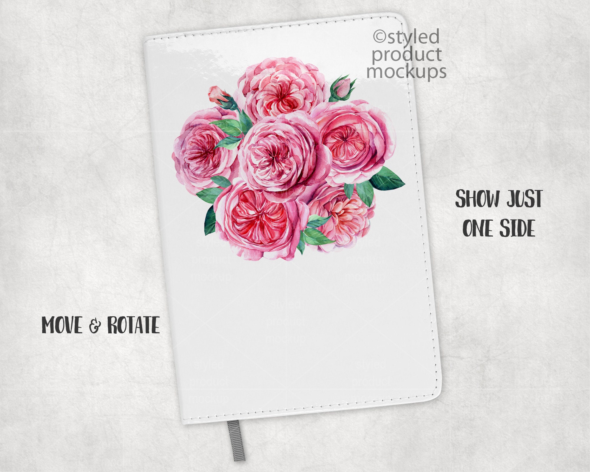 Dye Sublimation Leather Notebook Journal Mockup Add Your Own | Etsy