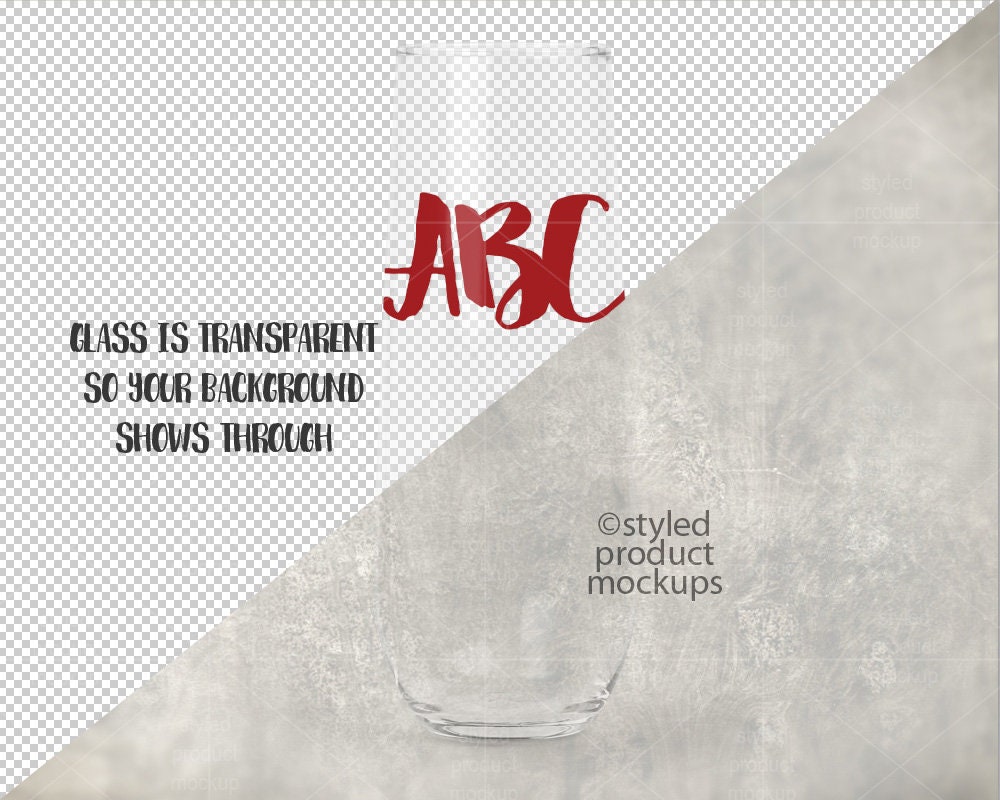 Stemless Champagne Glass Mockup Template Add Your Own Image | Etsy