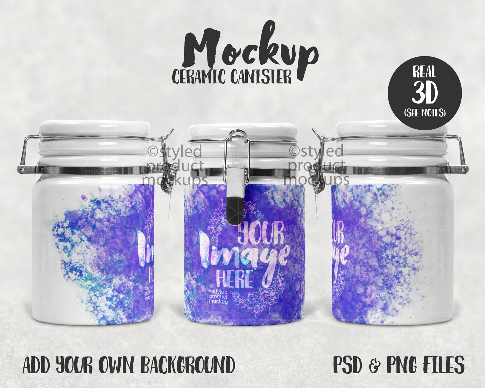 Dye Sublimation Small Ceramic Canister With Flip Top in a Full | Etsy