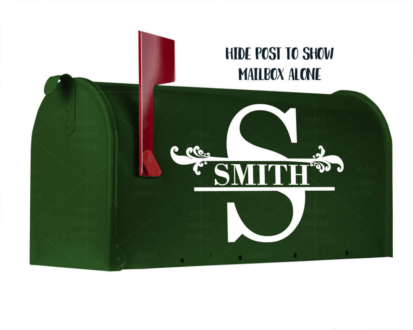 Mailbox Decal Mockup Template Vinyl Mail Box Decal Graphic - Etsy