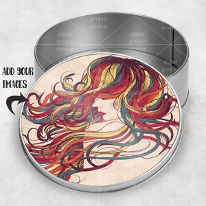 Round Aluminum Tin Mockup Template Bundle | Add Your Own Background ...