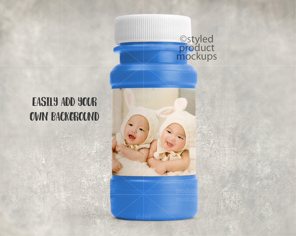 Party Favor Bubble Label Mockup Add Your Own Image and - Etsy