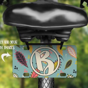 Bicycle License Plate Mockup Template | Add Your Own Background | Dye ...