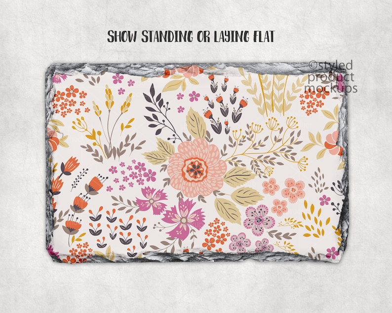 4x6 Slate Mockup for Dye Sublimation | Add Your Own Image and ...