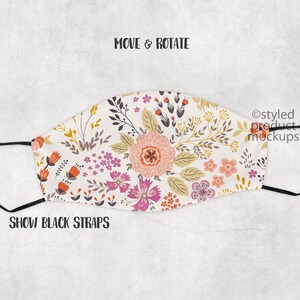 Dye Sublimation Hexagon Face Mask Mockup | Add Your Own Image and ...