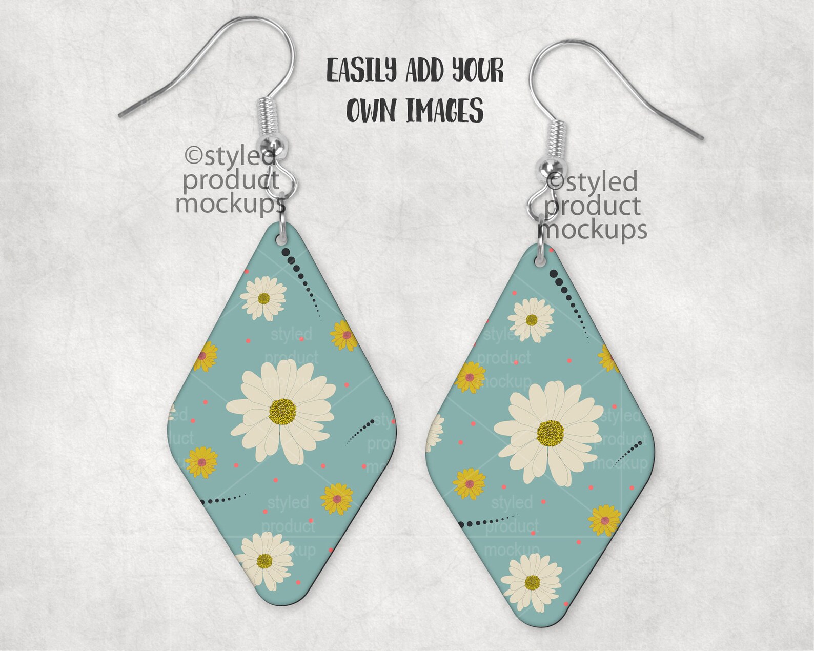 Dye Sublimation Diamond Shaped Hardboard Earrings Add Your - Etsy